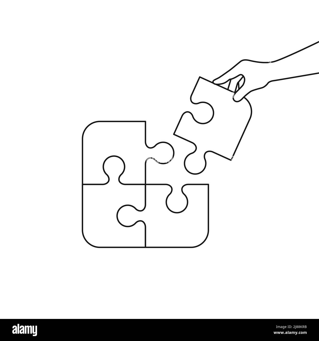 Jigsaw Puzzle Missing Piece Vector