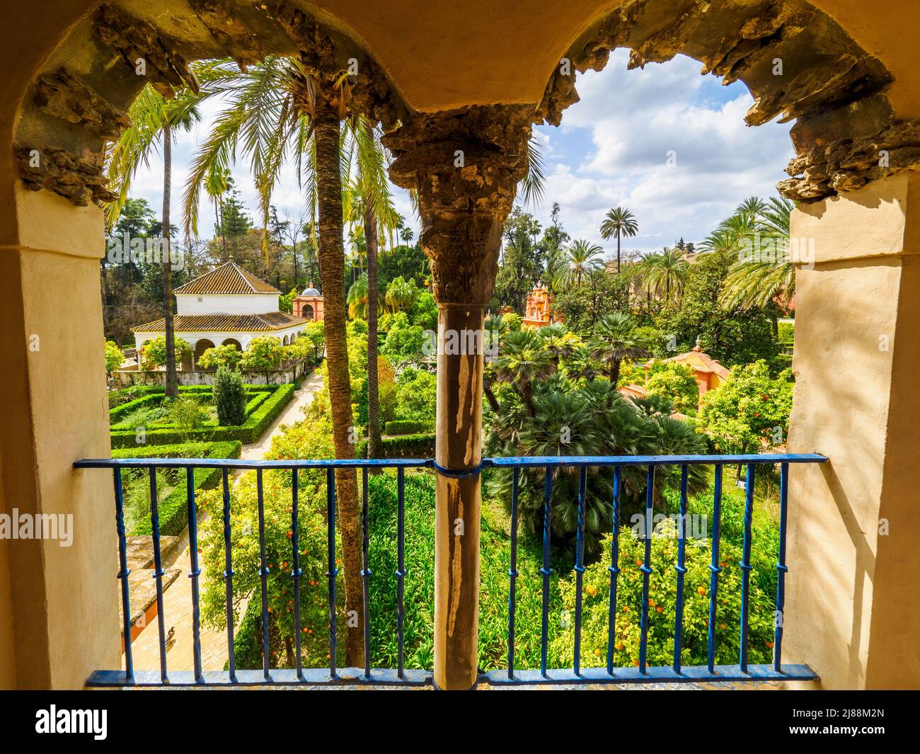 Gardens from Galeria del Grutesco (Grotesque Gallery) - Real Alcazar ...