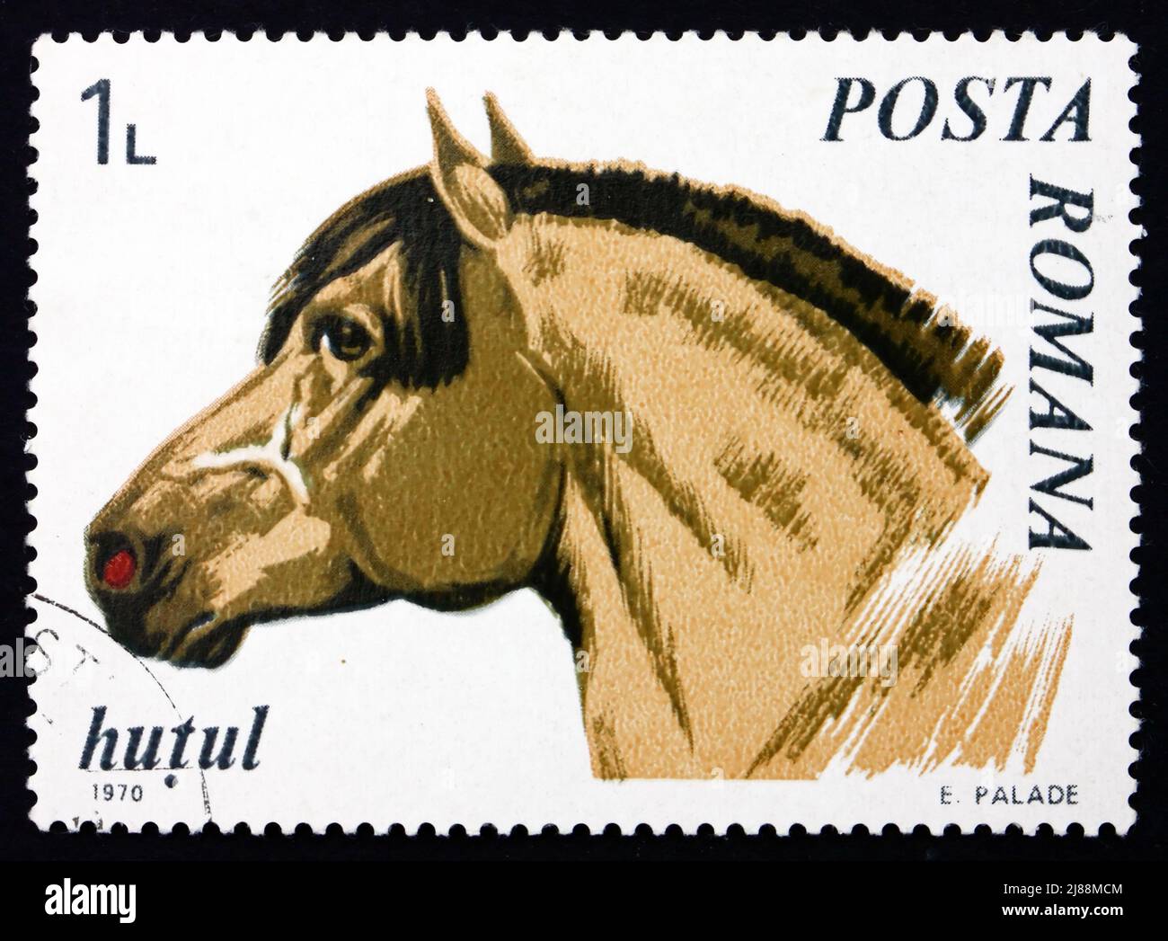 ROMANIA - CIRCA 1970: a stamp printed in the Romania shows Northern ...