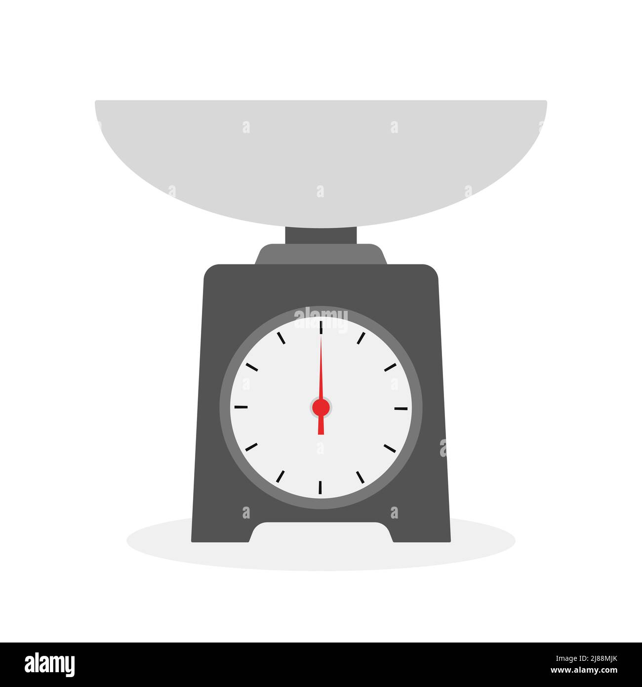 Scales black icon. Household scales. Vector illustration. Scales with ...
