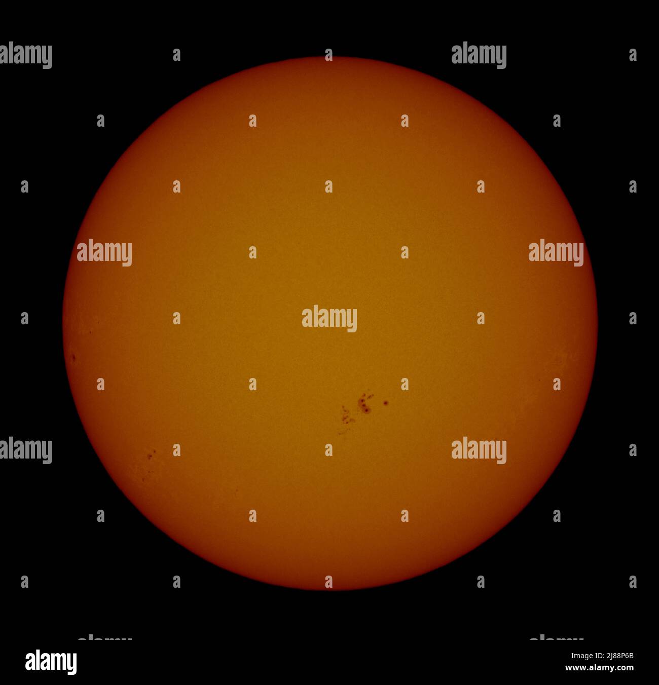 London, UK. 14 May 2022. Image of sunspot activity on the Sun during ...