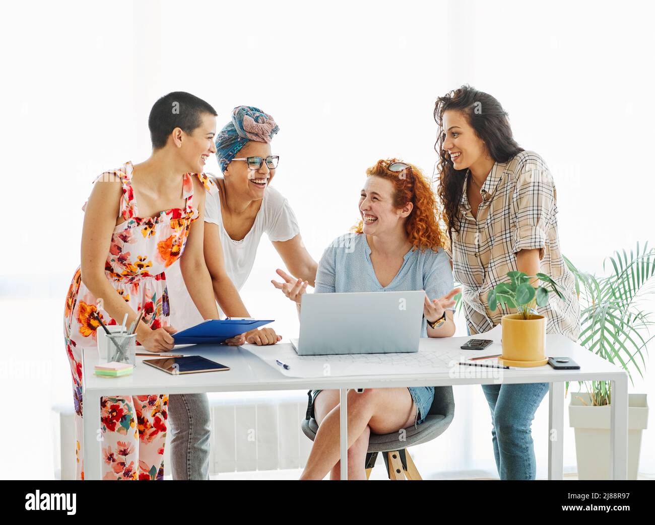 woman girl laptop meeting business office student start up friend ...