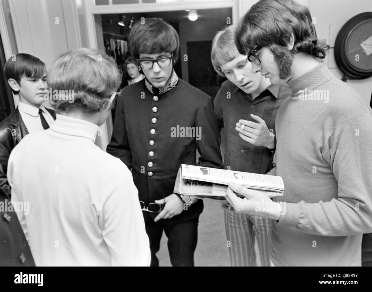 MANFRED MANN UK pop group in August 1966. .. Photo: Tony Galer Stock ...