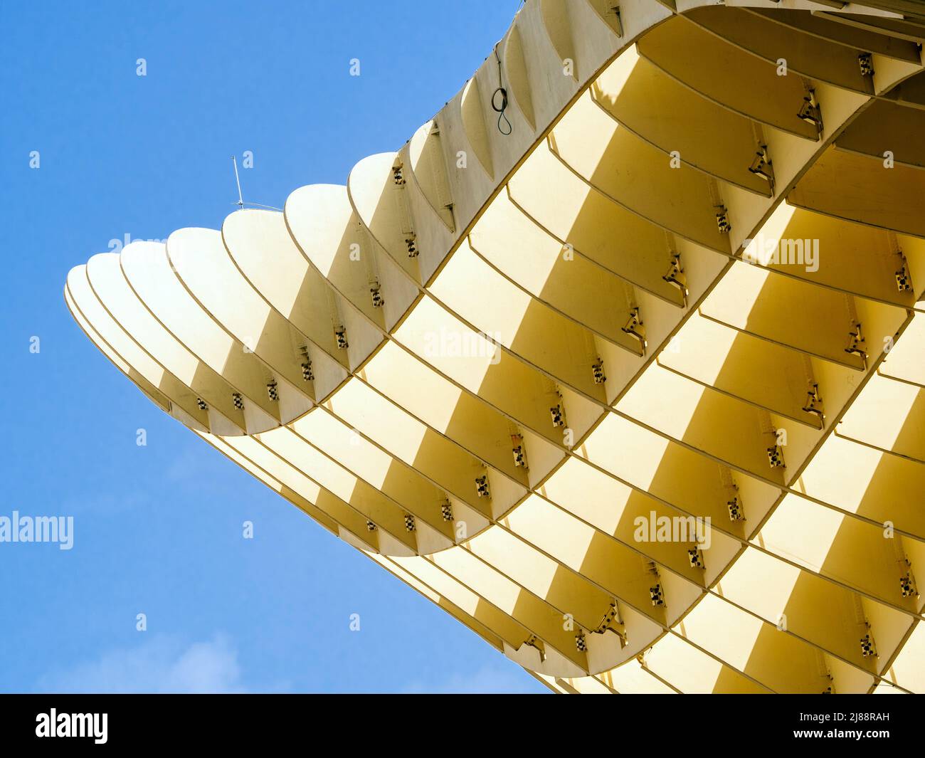 Detail of the wooden structure of the Metropol Parasol, also known as ...