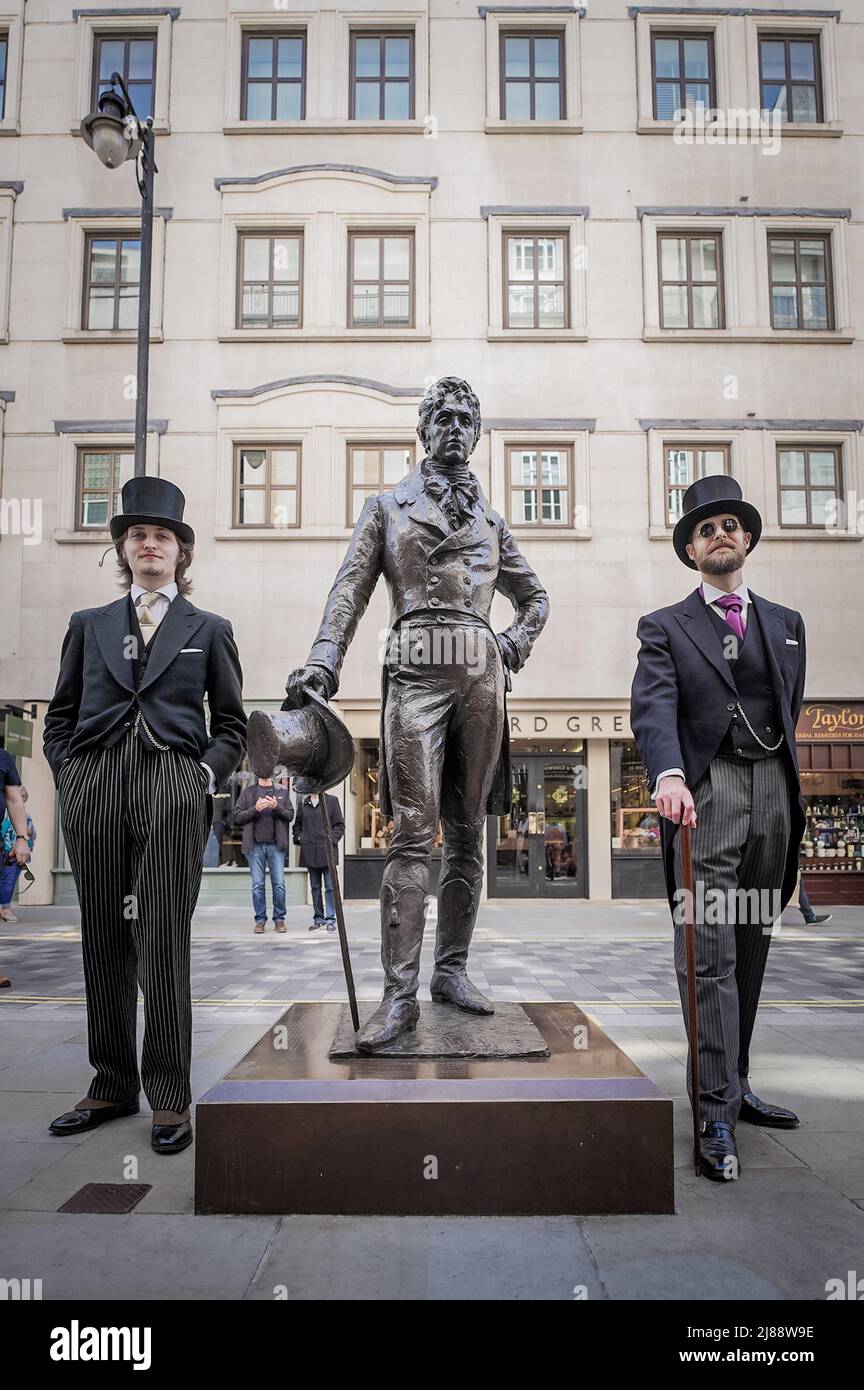 London, UK. 14th May 2022. The Grand Flaneur Walk. Impeccably dressed ...