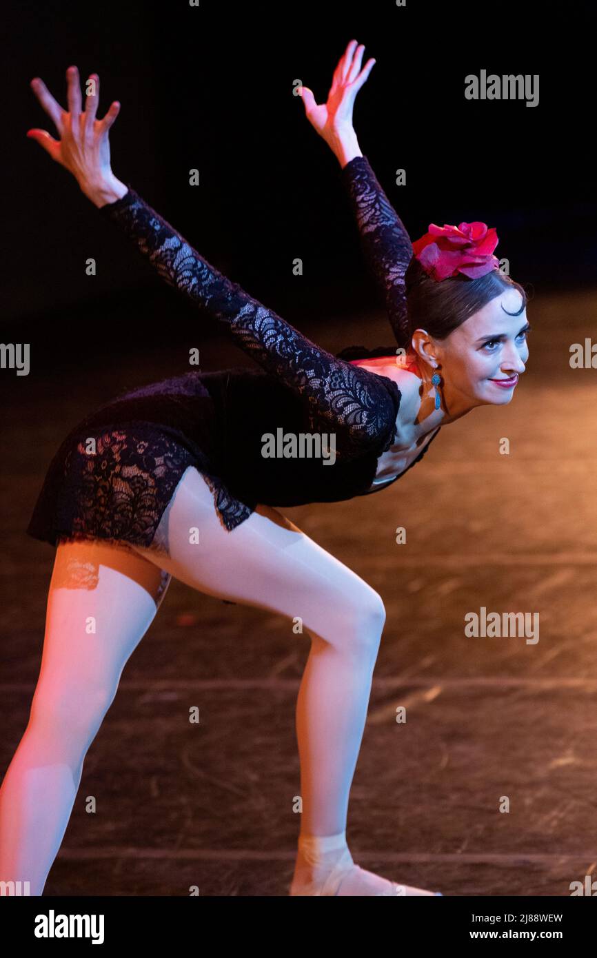 Moscow, Russia. 13rd May, 2022. Soloist of the Bolshoi Theatre Anna ...
