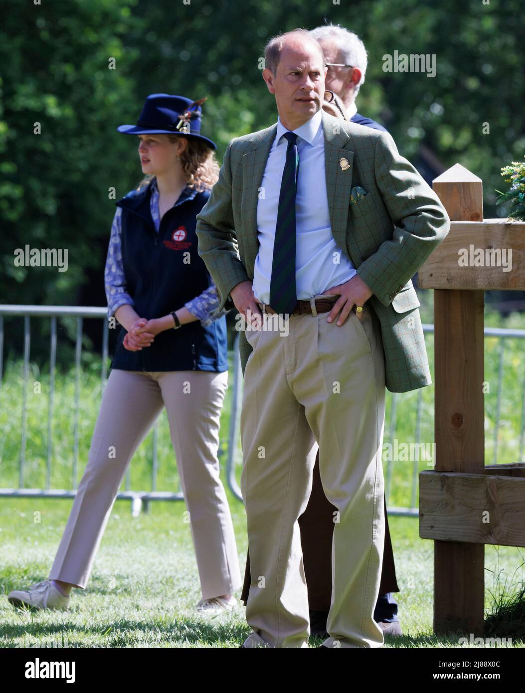 Windsor, UK. 14th May, 2022. Prince Edward and his daughter Lady Louise ...