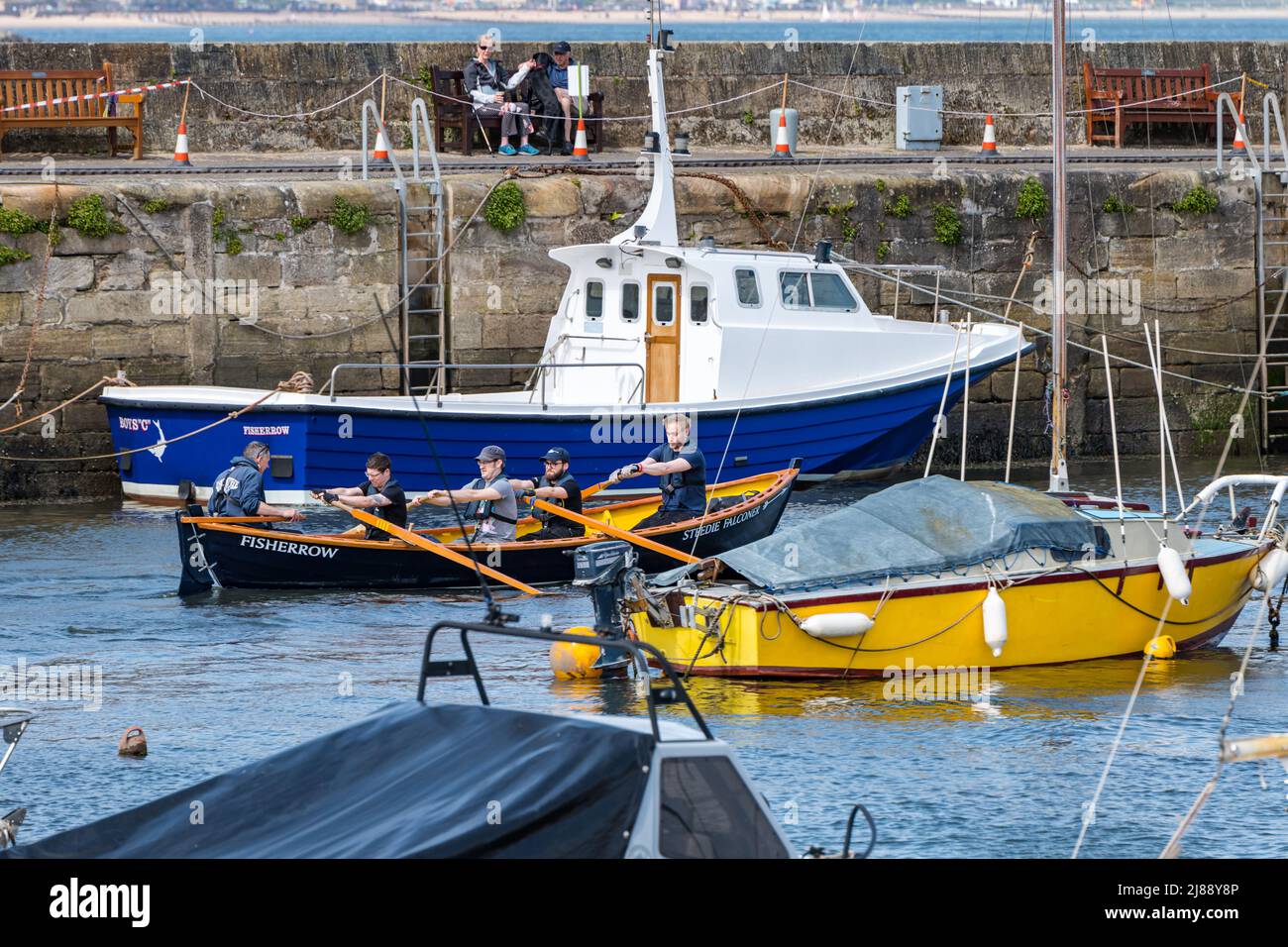 Fisherrow Harbour, Musselburgh, East Lothian, Scotland, United Kingdom ...