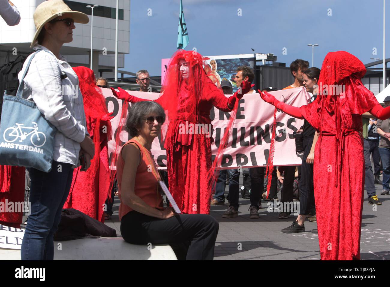 Environmental activists Extinction Rebellions Red Rebell protest at the ...