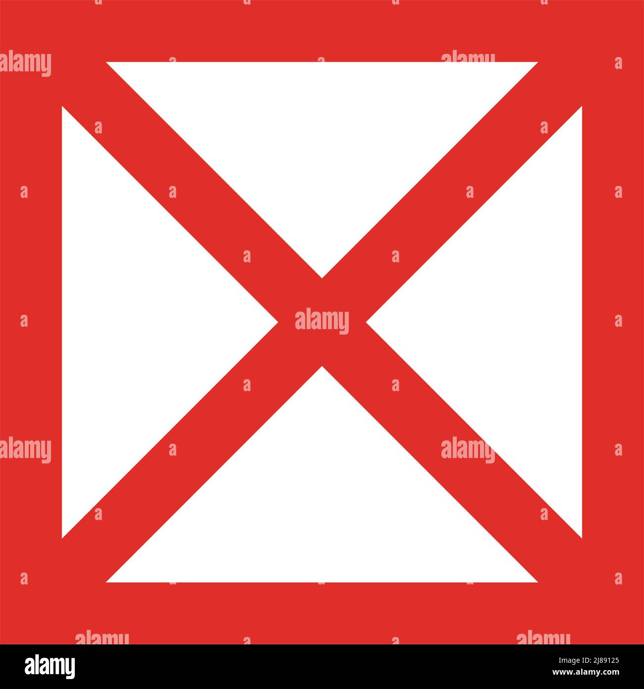 Close button. Red vector icon with cross mark. Editable vector Stock ...