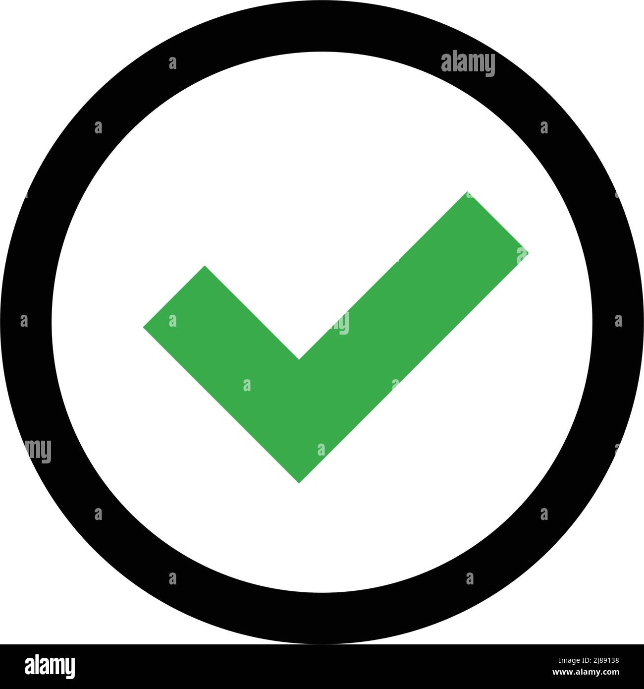 Green checkmark icon. Simple vector. Editable vector Stock Vector Image ...