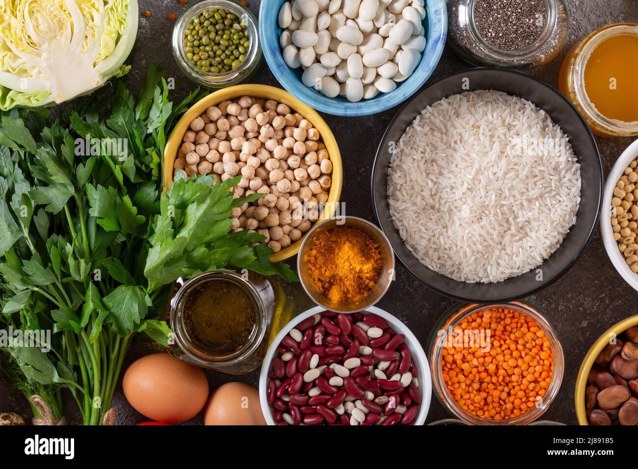 Legumes and greens are a source of vegetable protein and vitamins ...