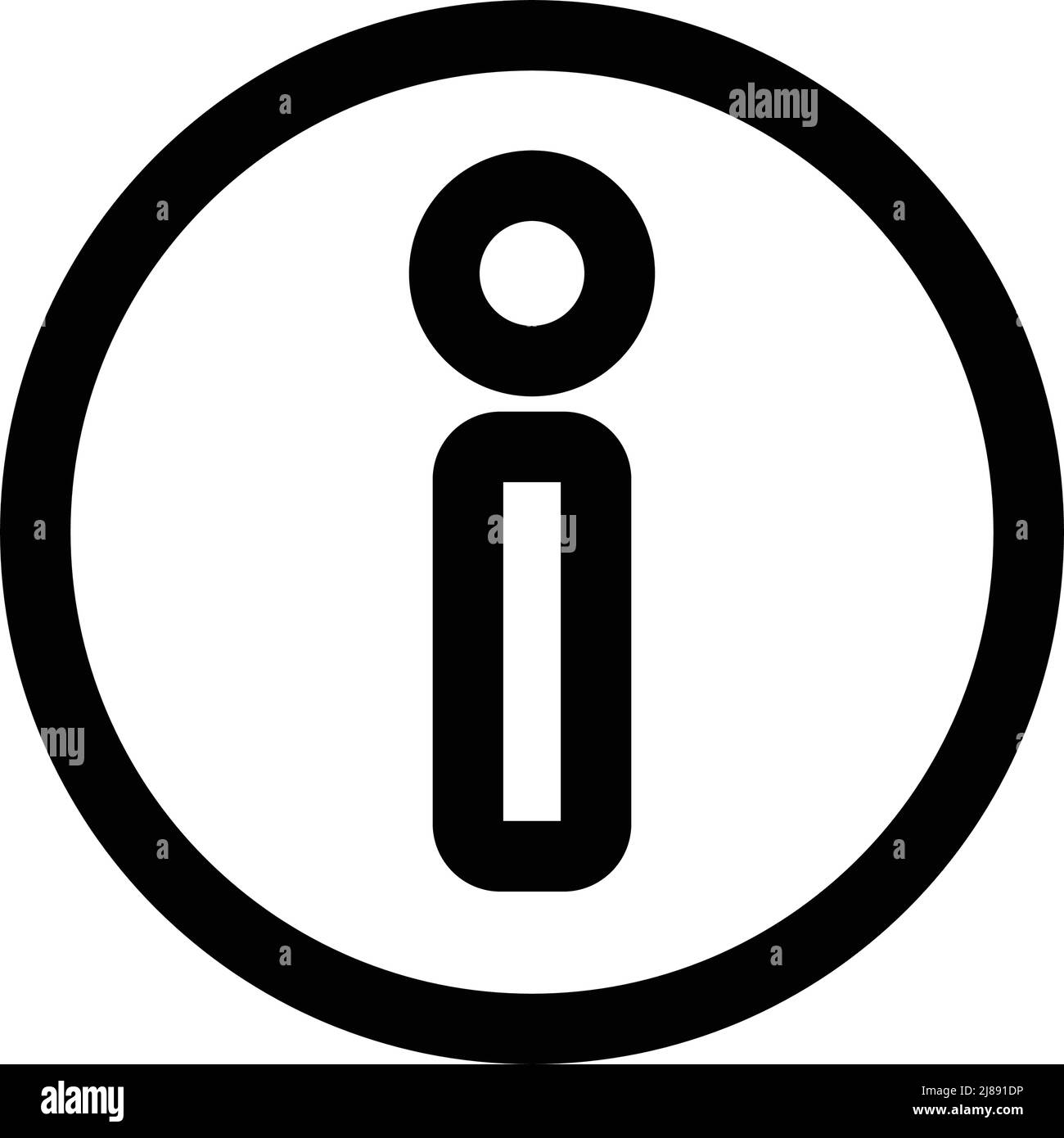 A simple information mark icon. Guide. Editable vector Stock Vector ...