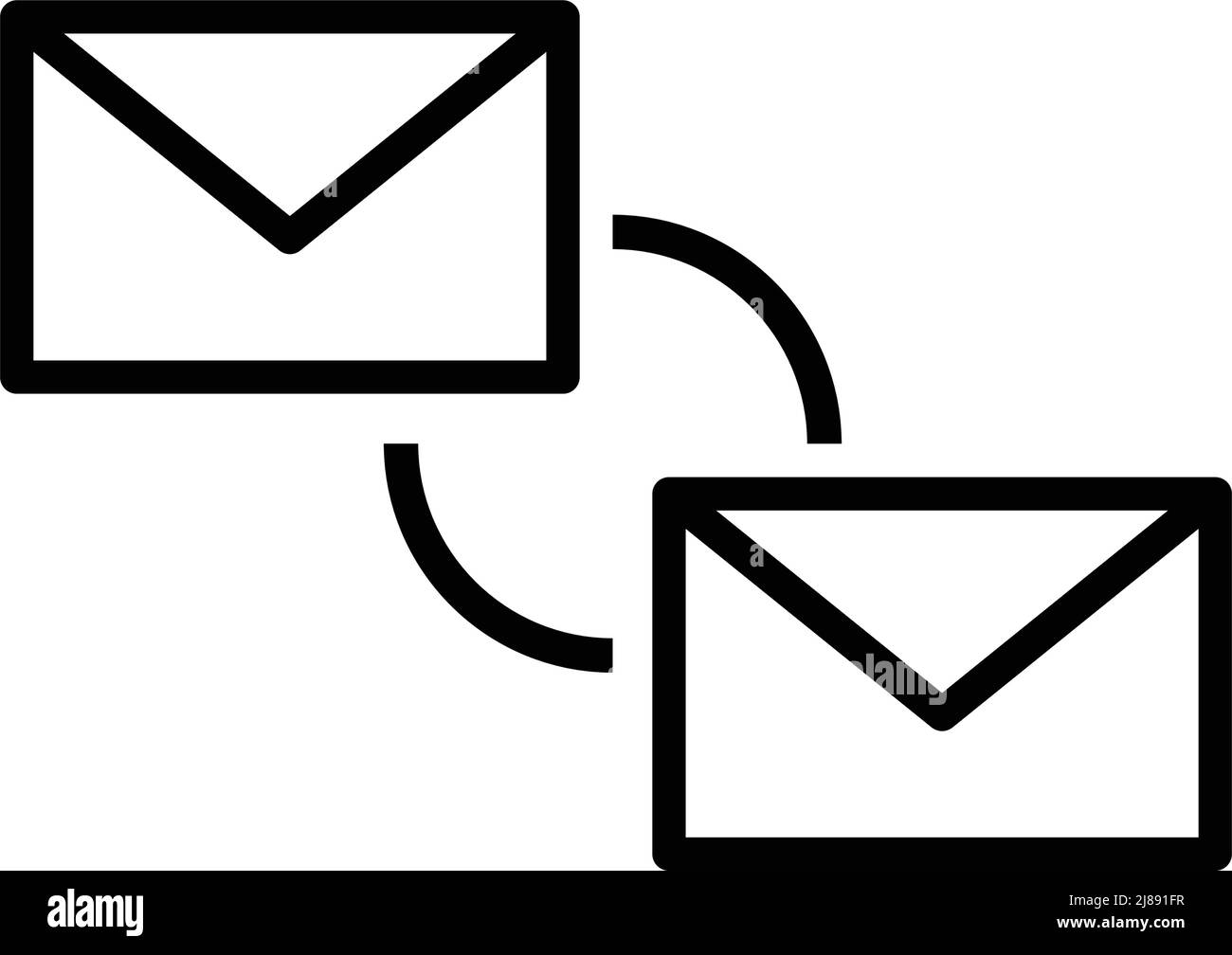 Mail exchange icon. Simple vector. Editable vector Stock Vector Image ...