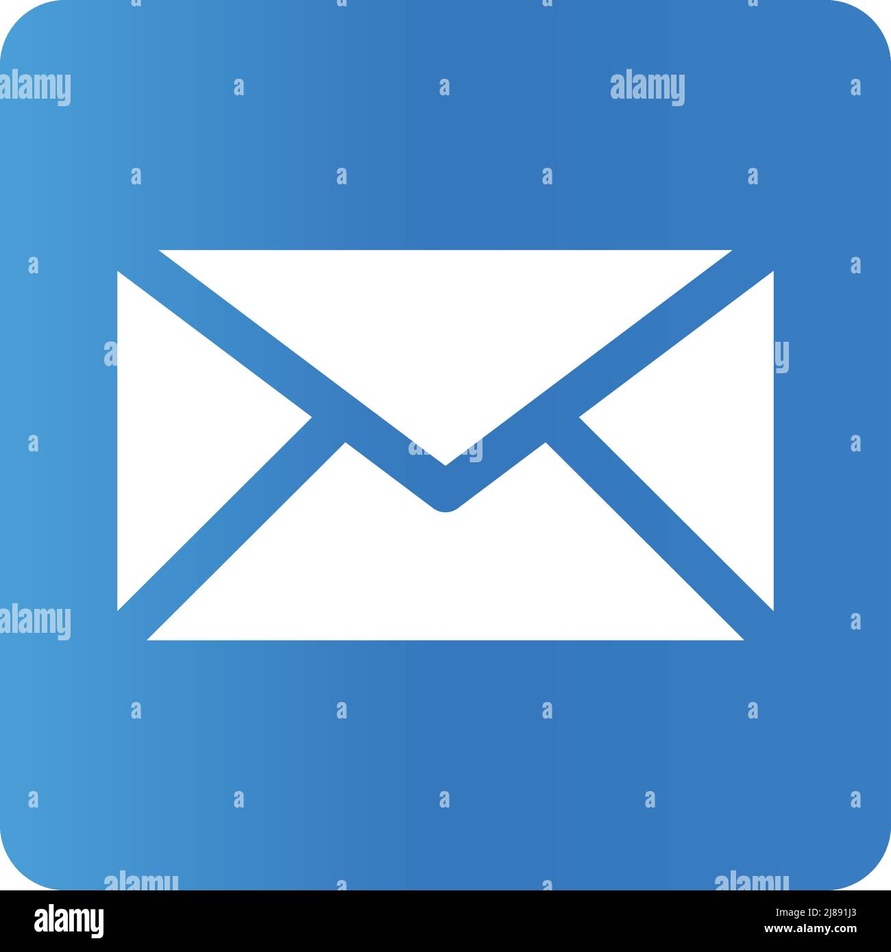 Blue mail box icon. Business mail. Editable vector Stock Vector Image ...