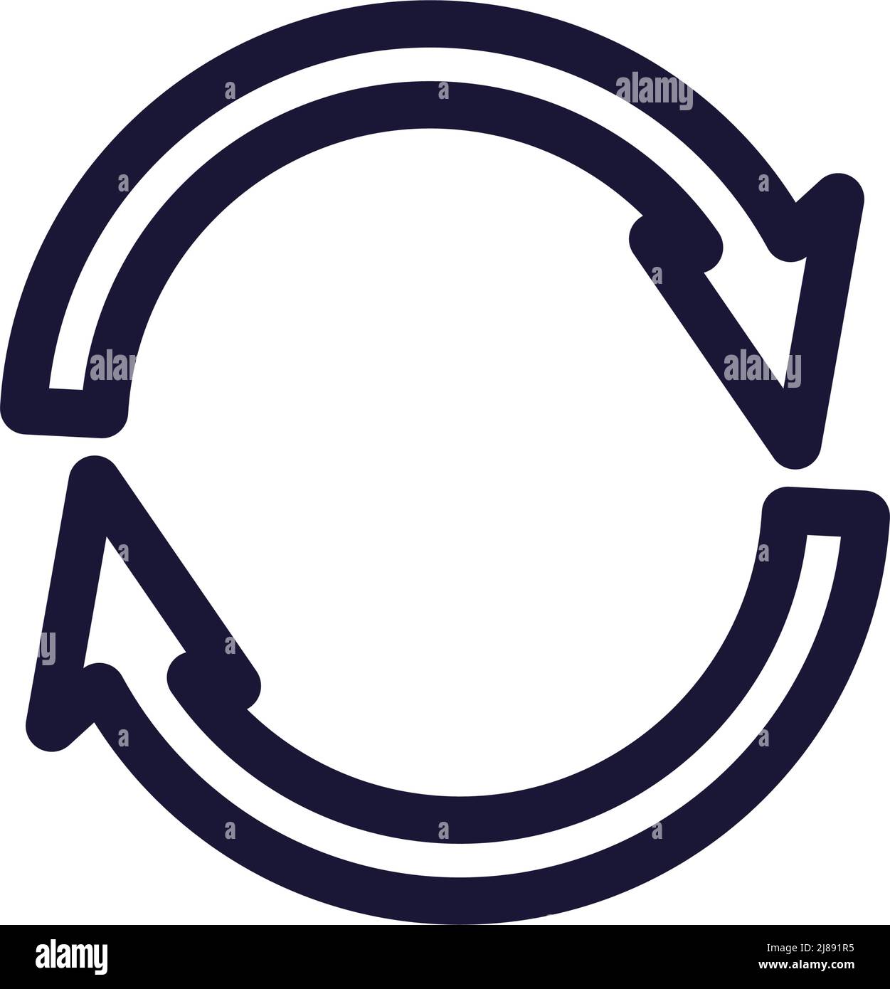 Rotating arrows. Recycling symbol. Editable vector Stock Vector Image ...