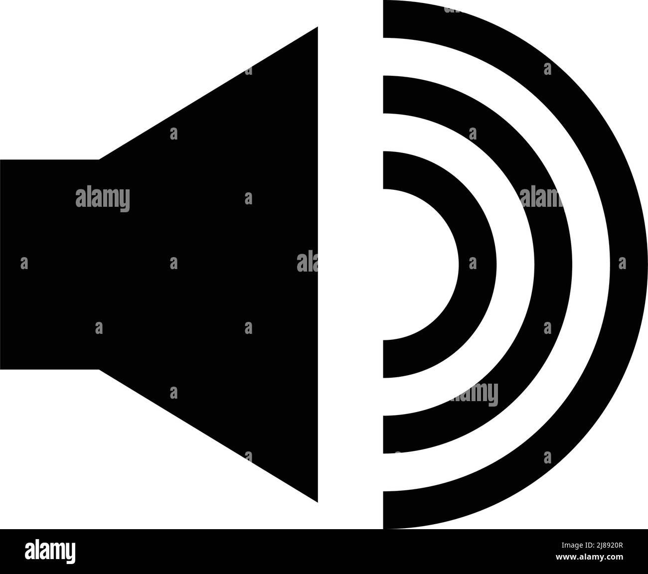 Black volume silhouette icon. Editable vector Stock Vector Image & Art ...