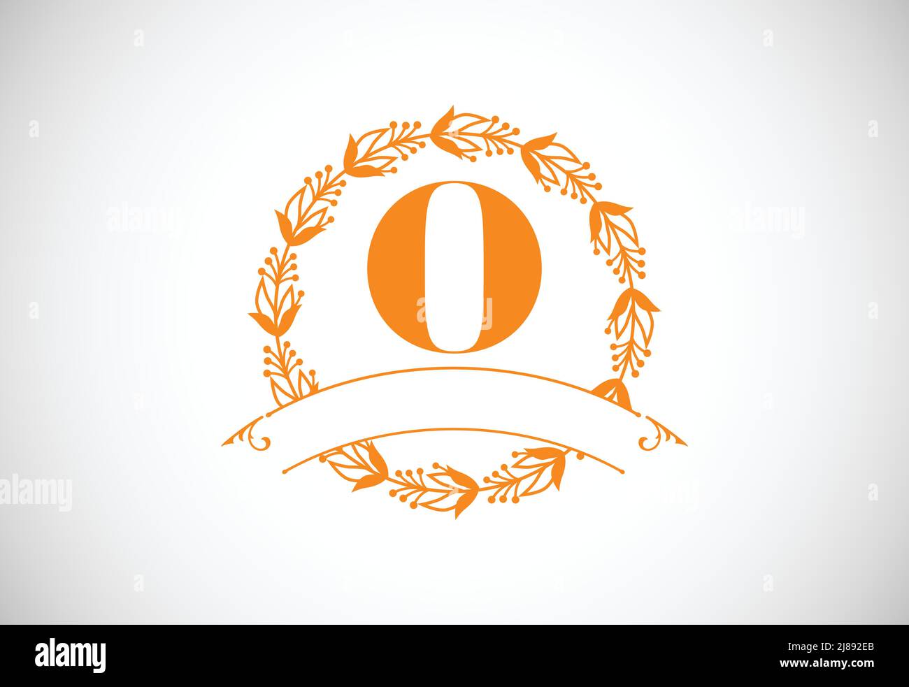 Floral Alphabet monogram letter O. Monogram initials for wedding ...