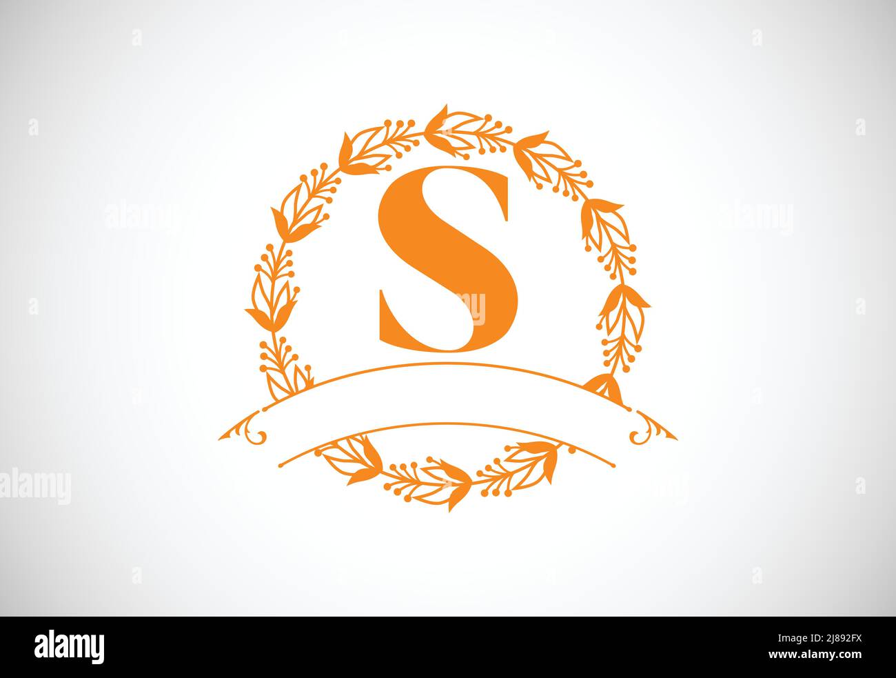 Floral Alphabet monogram letter S. Monogram initials for wedding ...