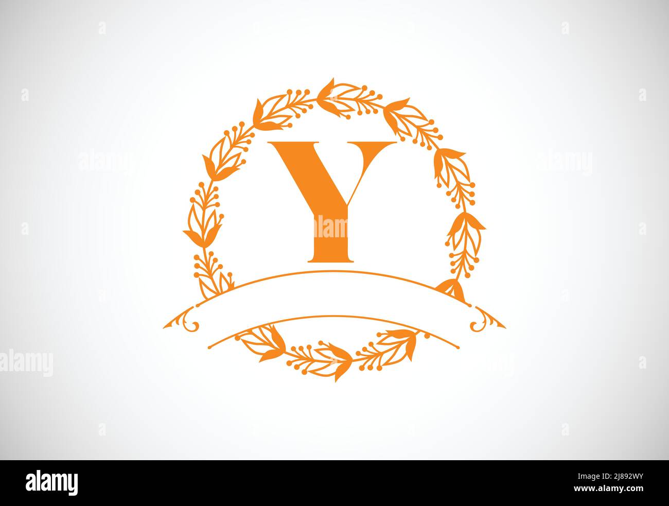 Floral Alphabet monogram letter Y. Monogram initials for wedding ...