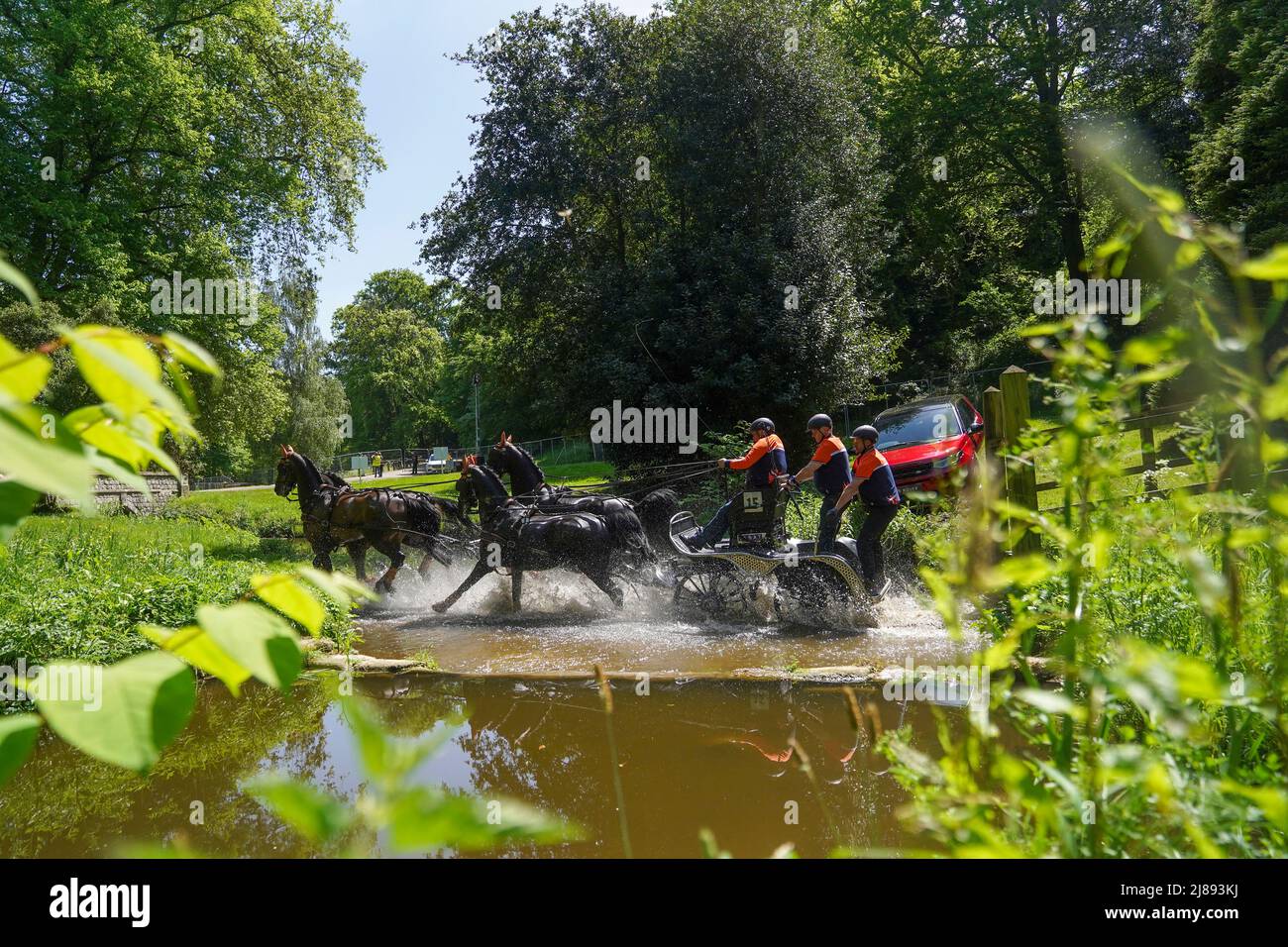 Hans Heus competes in the Land Rover International Driving Competition ...