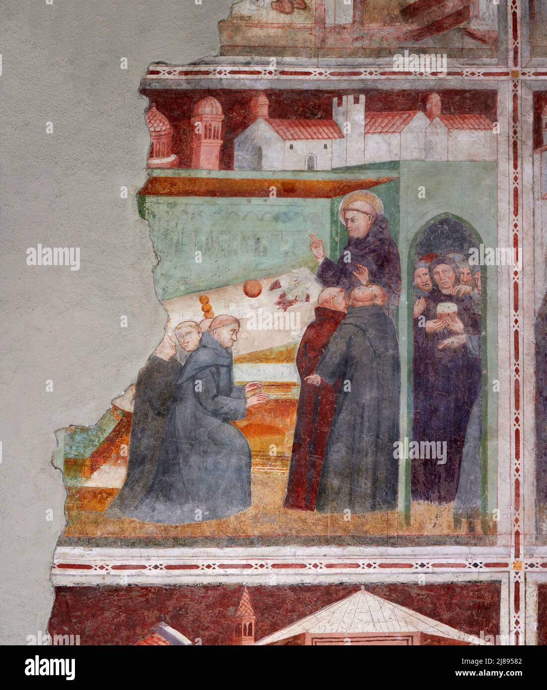 Episodio della vita di San Benedetto - affresco - Martino da Verona e ...