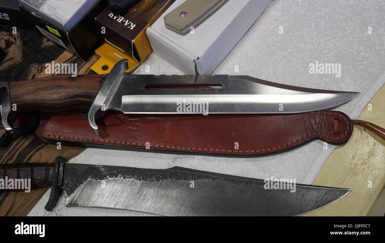 Cold steel weapons collection. Cold weapons on display for sale Stock ...