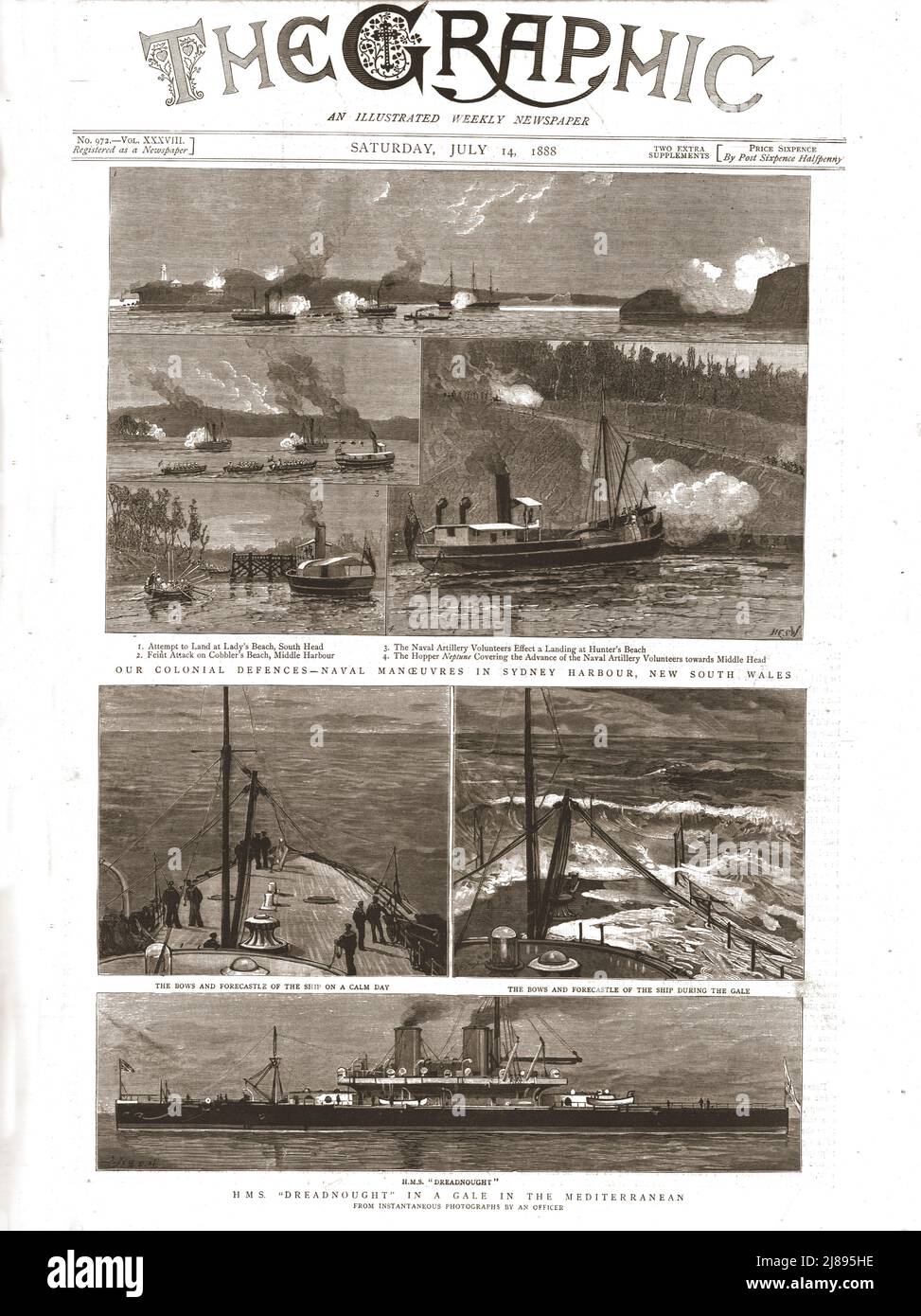 ''The Graphic, Front Cover Saturday July 14th. 1888', 1888. From, 'The ...
