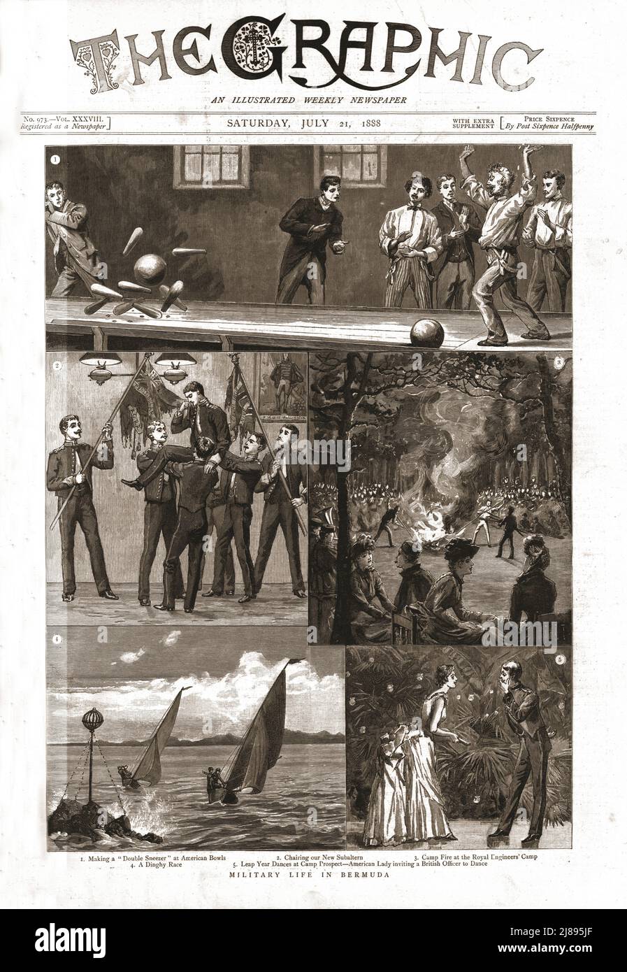 ''The Graphic, Front Cover Saturday July 21st. 1888', 1888. From, 'The ...