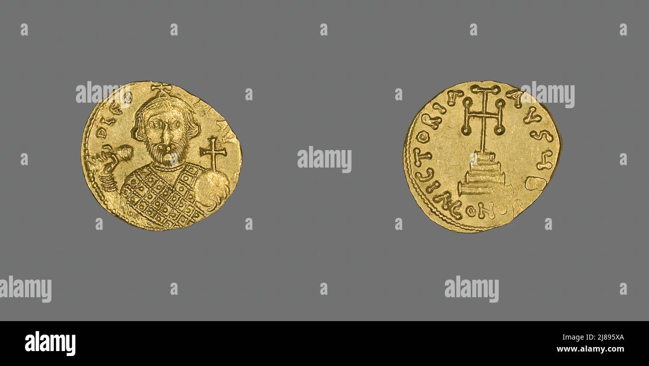 Solidus (Coin) of Leontius, 695-698 Stock Photo - Alamy