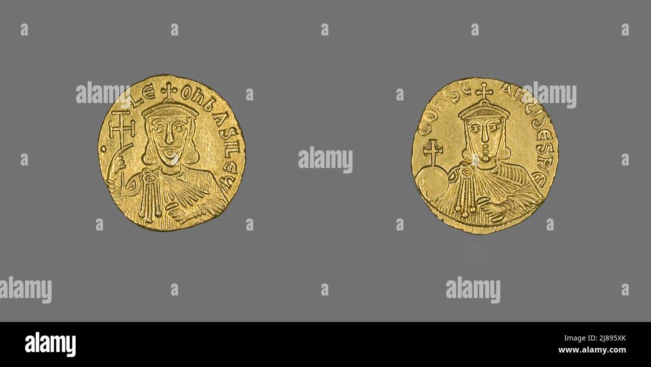 Solidus (Coin) of Leo V, 813-820 Stock Photo - Alamy