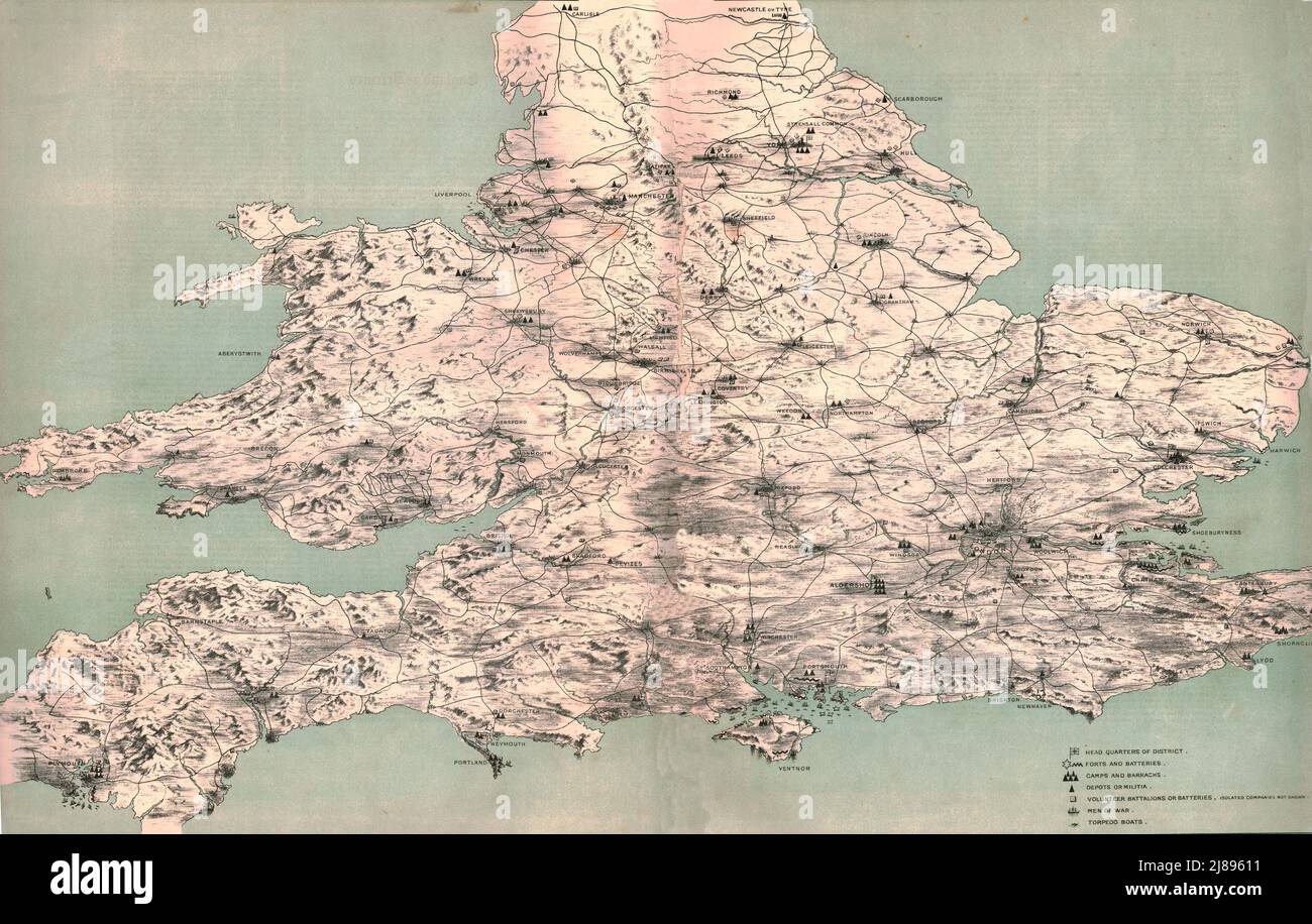 British invasion map hi-res stock photography and images - Alamy