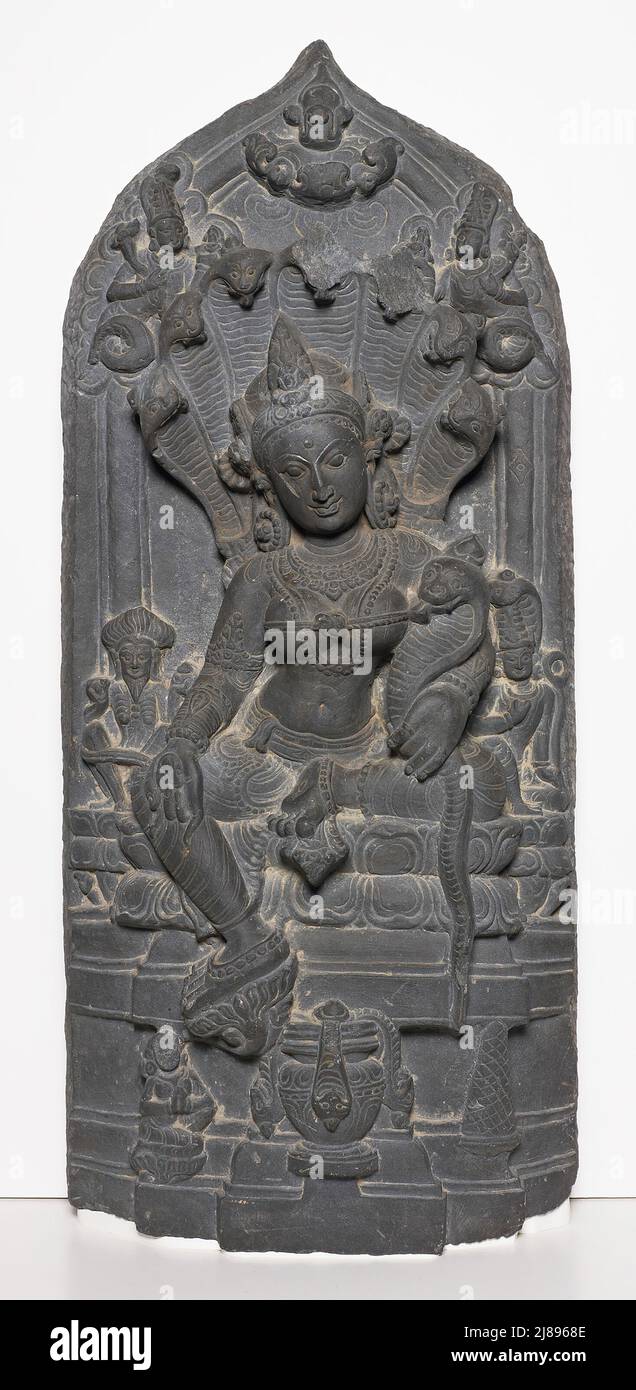 Snake Goddess Manasa, Pala period, c. 11th century Stock Photo - Alamy
