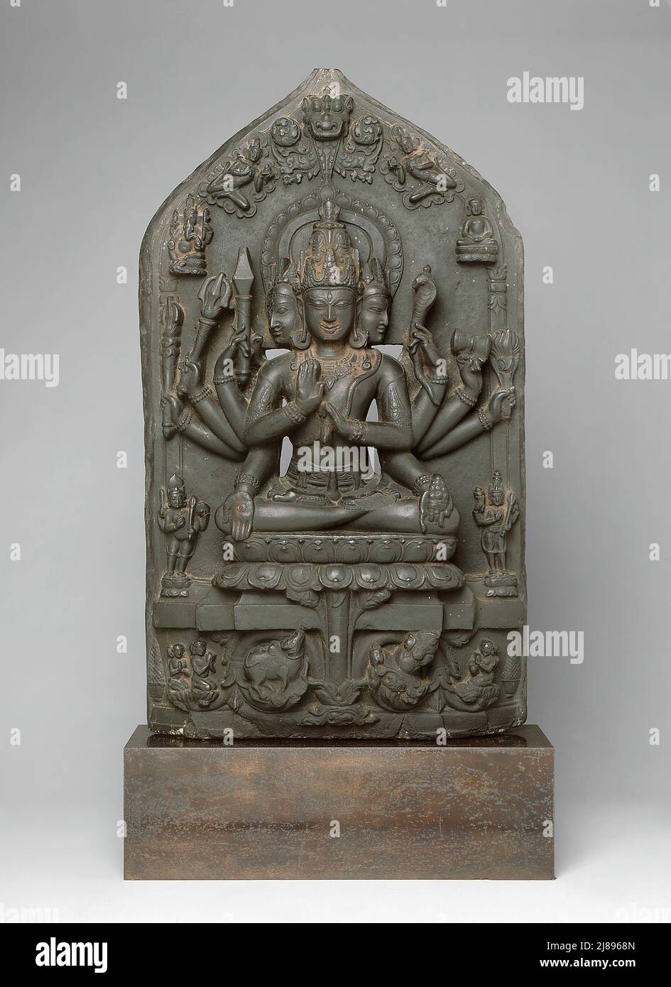 Cosmic Form of Shiva (Sadashiva), Pala period, c. 11th century Stock ...