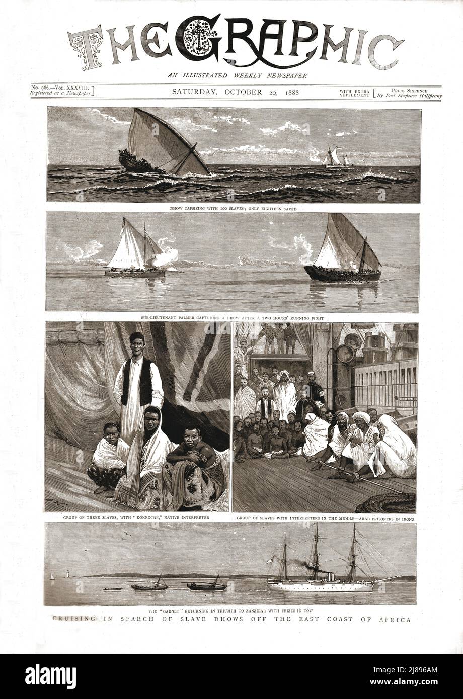 ''The Graphic, Front Cover Saturday October 20. 1888', 1888. From, 'The ...