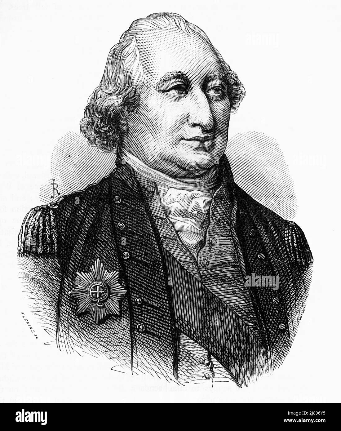 Lord cornwallis portrait charles cornwallis Black and White Stock ...