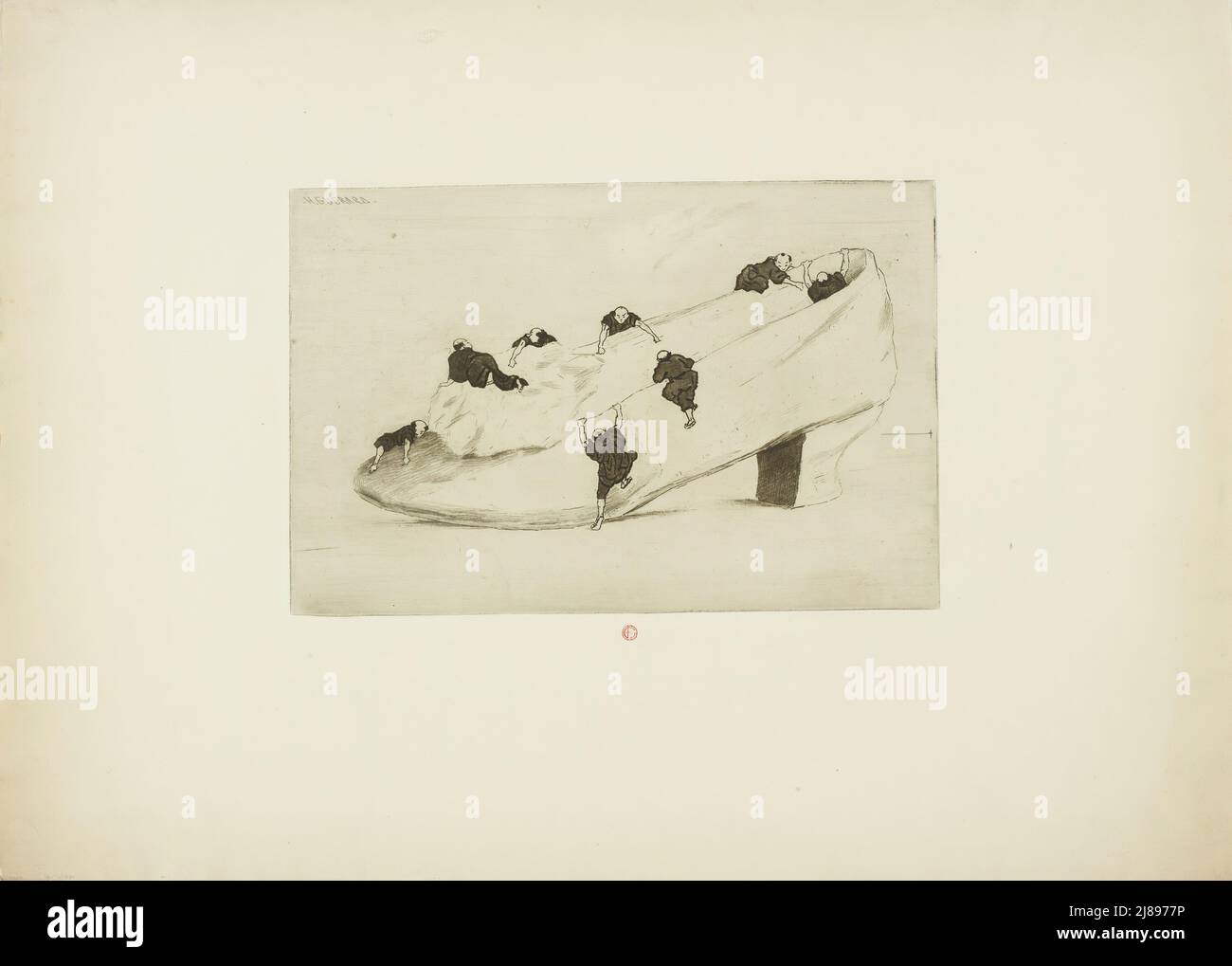 The Assault of the Shoe, 1888 Stock Photo - Alamy