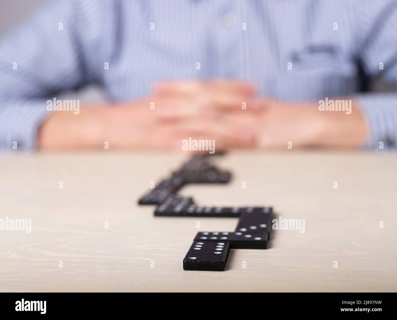 Business strategy, plan, vision concept. Businessman building his way ...