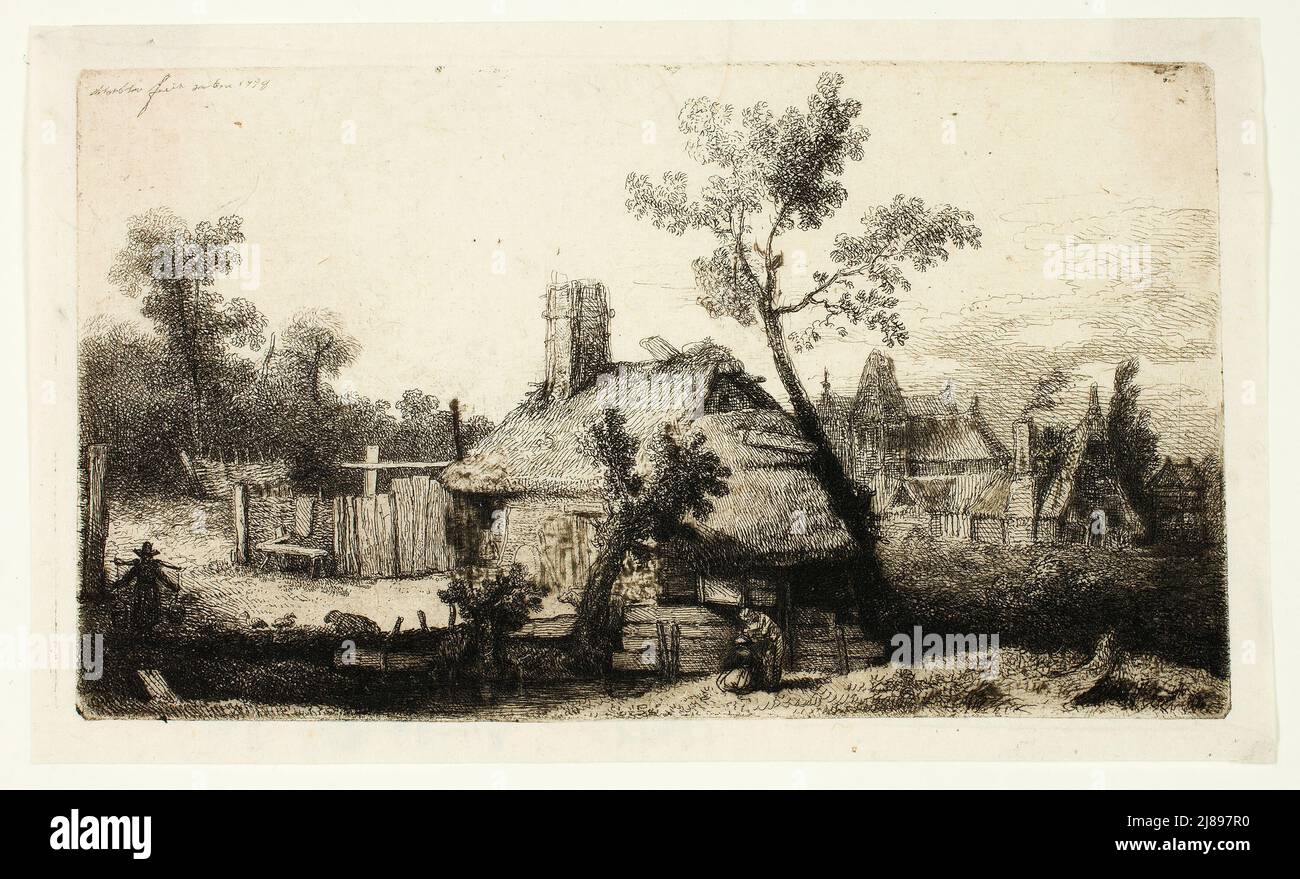 The Village, 1778 Stock Photo - Alamy