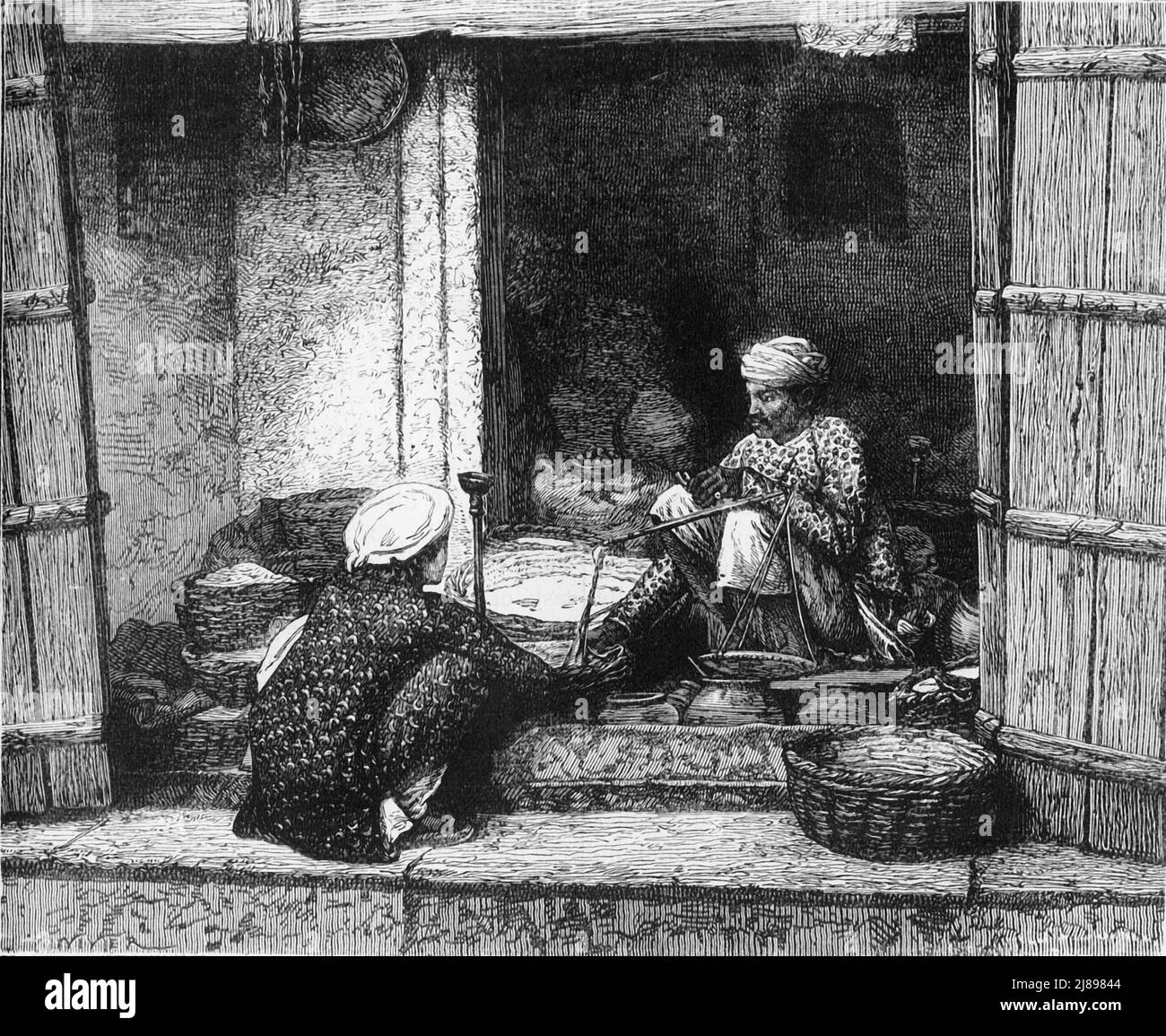 Indian merchants Black and White Stock Photos & Images - Alamy