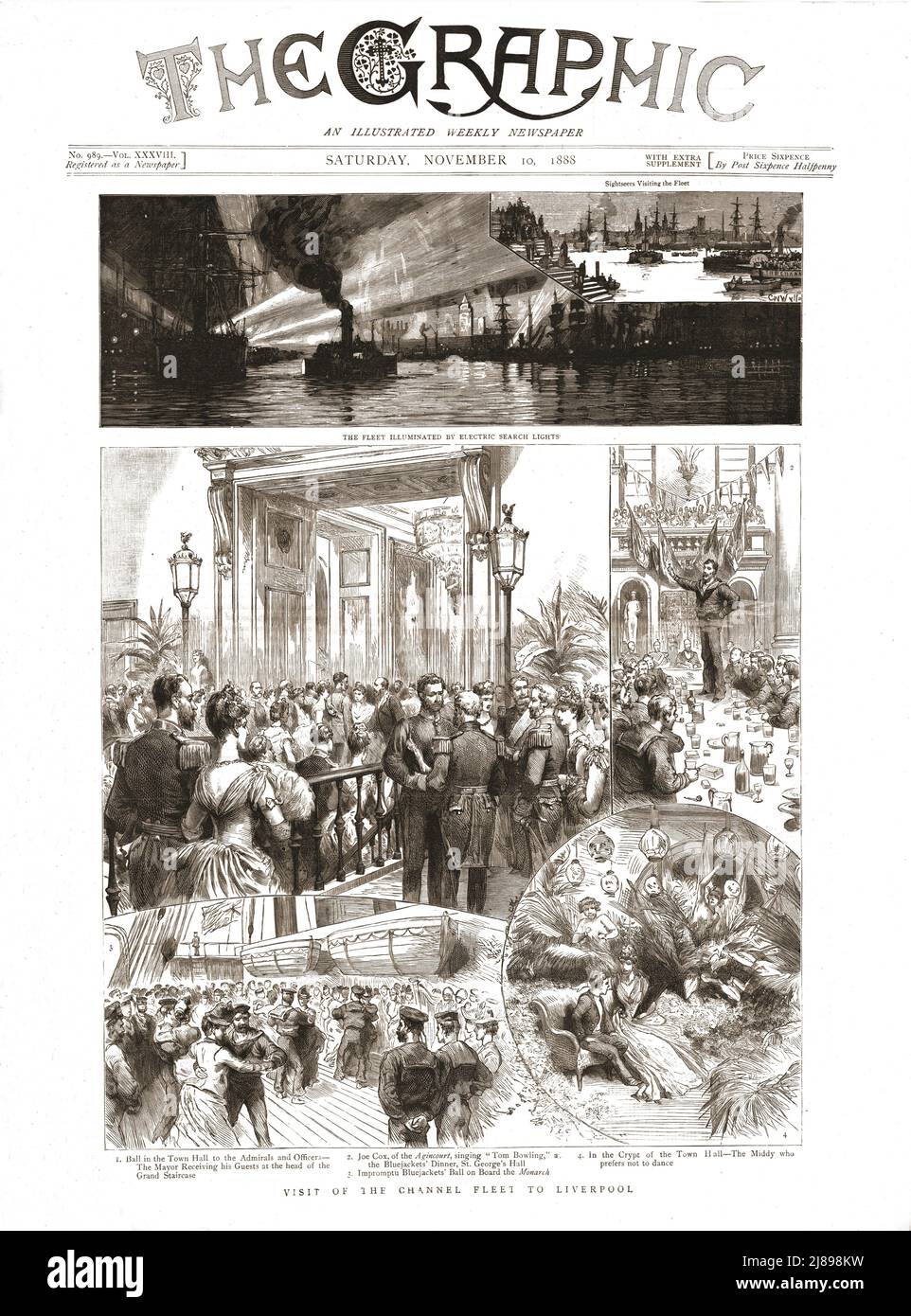 ''The Graphic, Front Cover Saturday November 10. 1888', 1888. From ...