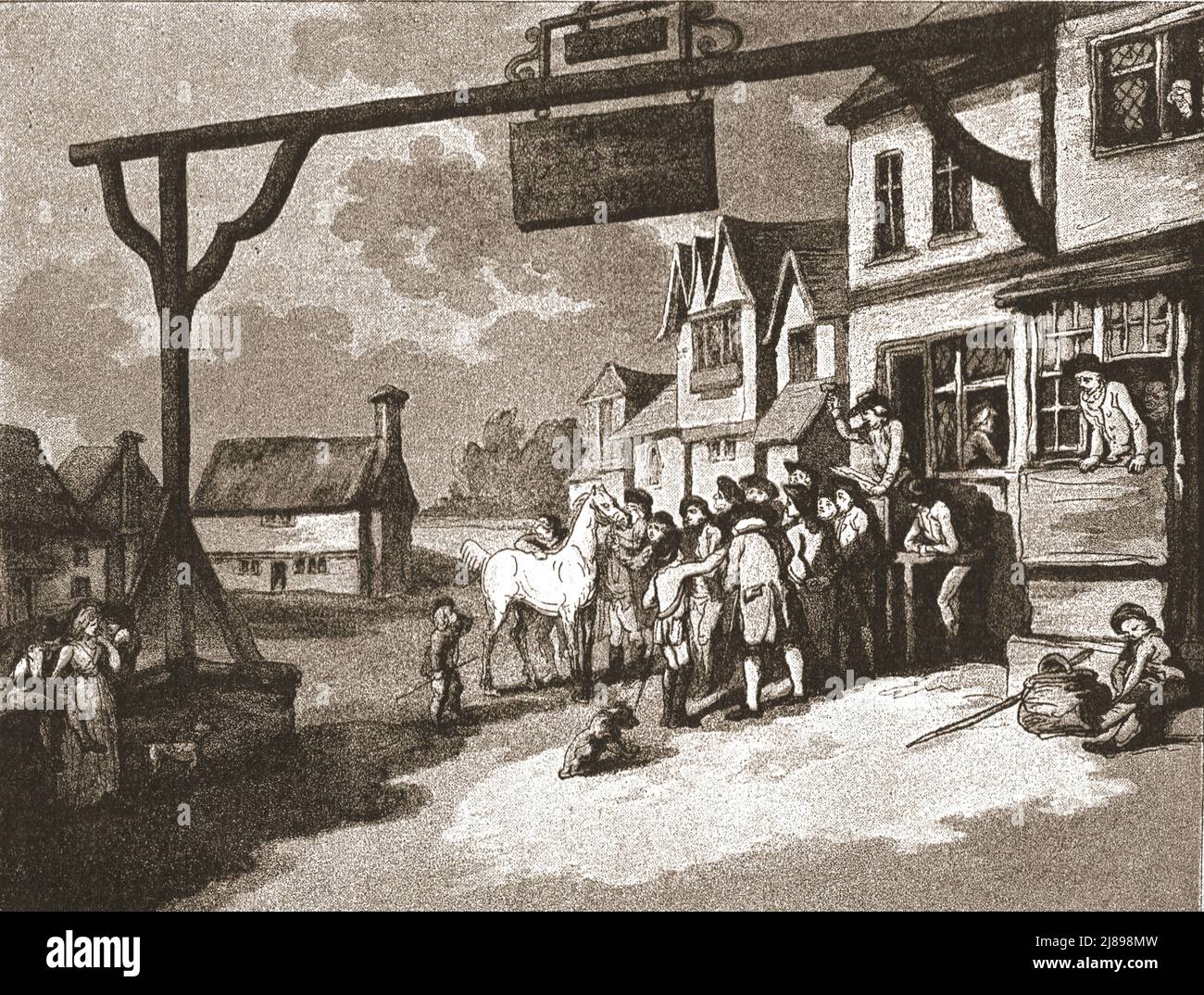18th century pub illustration hi-res stock photography and images - Alamy