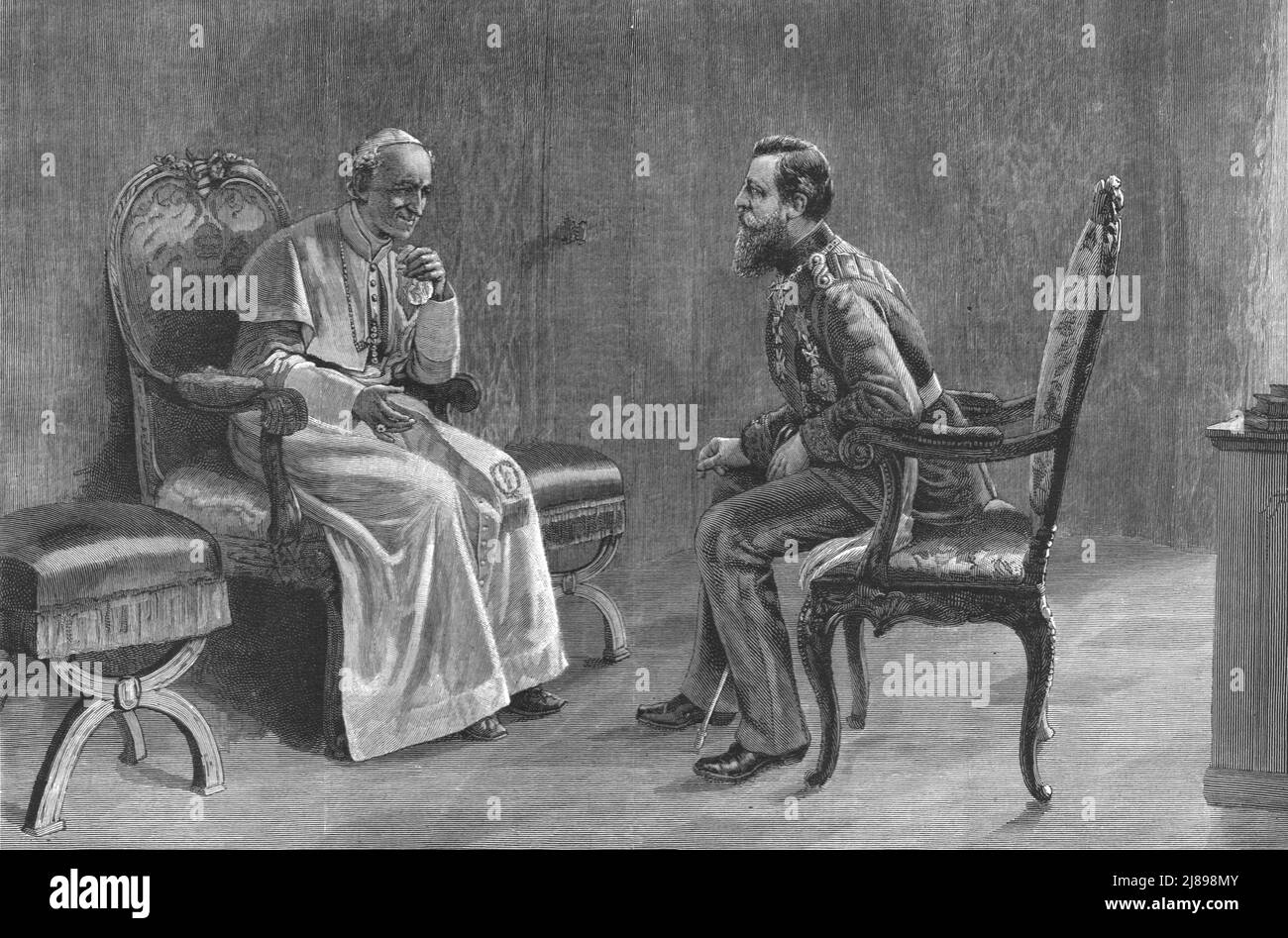 ''The Visit of the German Emperor, Frederick to Rome 1883; from a ...
