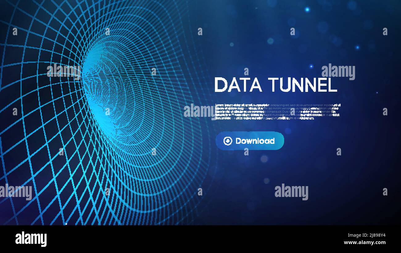 Data bridge vector illustration. Traffic big data and data ...