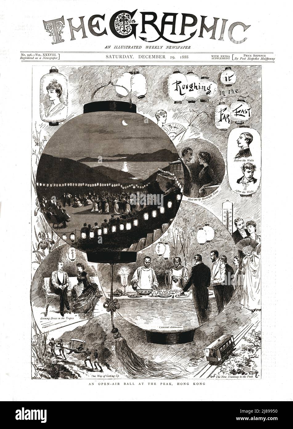 ''The Graphic, Front Cover Saturday December 29. 1888', 1888. From ...