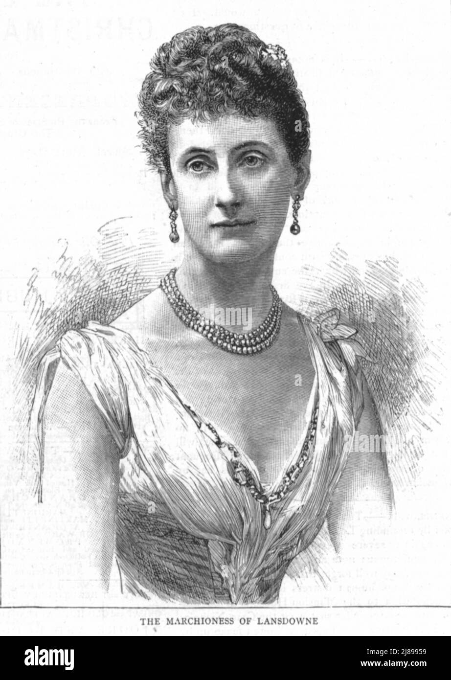 ''The Marchioness of Lansdowne', 1888. From, 'The Graphic. An ...