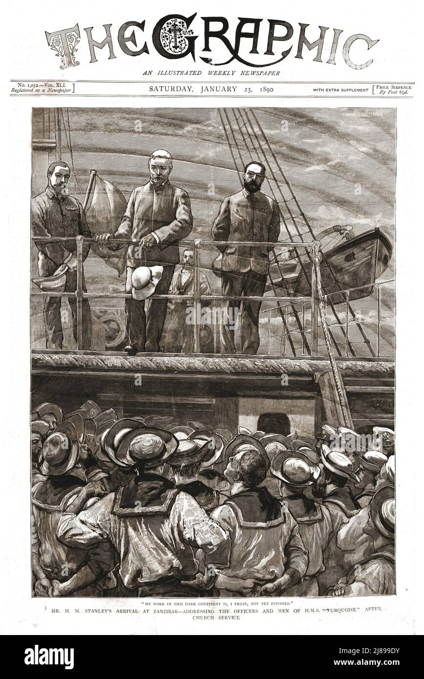 ''The Graphic, Front Cover Saturday January 25. 1890',1890 Stock Photo ...