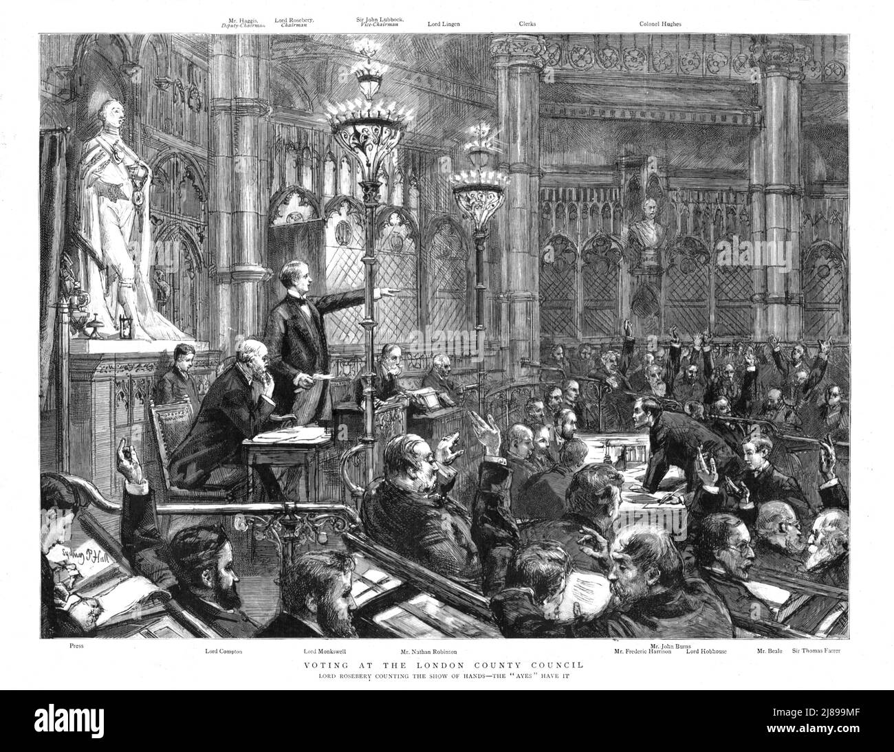 British men voting 19th century hi-res stock photography and images - Alamy