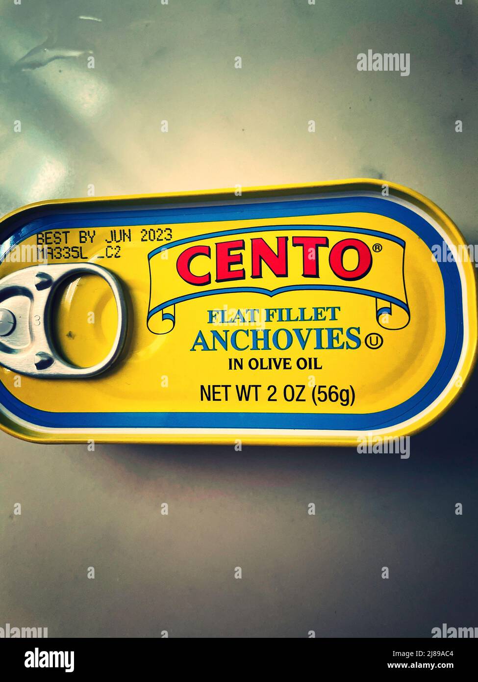 Close Up of a Centro Anchovy Tin, 2022 Stock Photo - Alamy