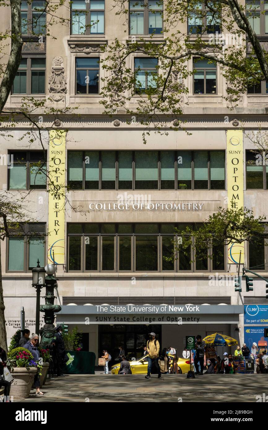 The State University of New York, College of Optometry, New York City ...